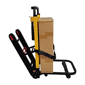 VPABES Electric Folding Stair Climbing Hand Truck, Cart Dolly 350lbs Max Load, Heavy Duty Stair Climber Cart Hand Trolley Moving Dolly with 6 Wheels Battery Powered