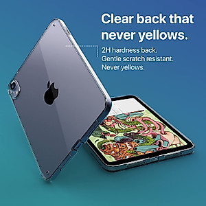 TineeOwl Arctic for iPad Mini 7 A17 Pro Case, iPad Mini 7th/6th Generation Ultra Thin Case (2024/2021) Crystal Clear Case, Supports Apple Pencil Charging and Touch ID, TPU Bumper (Clear)