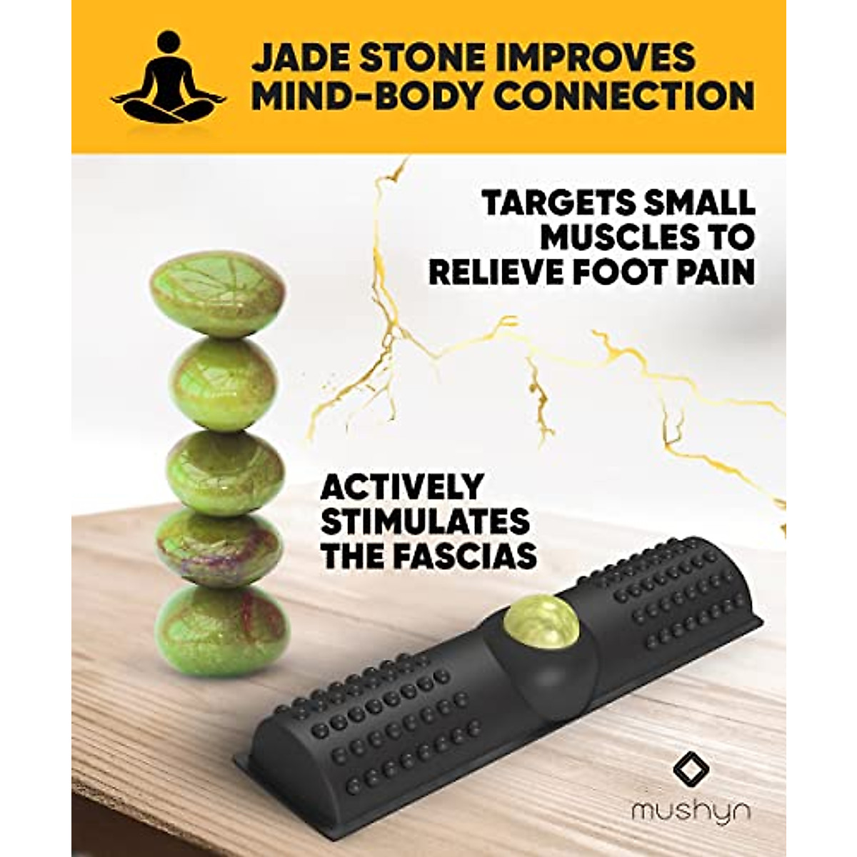 Standing Desk Mat Anti Fatigue Office Chair Mat - Sit Stand Comfort Mat with Foot Massager - Office Mat with Foot Rest Under Desk for Hardwood Floor