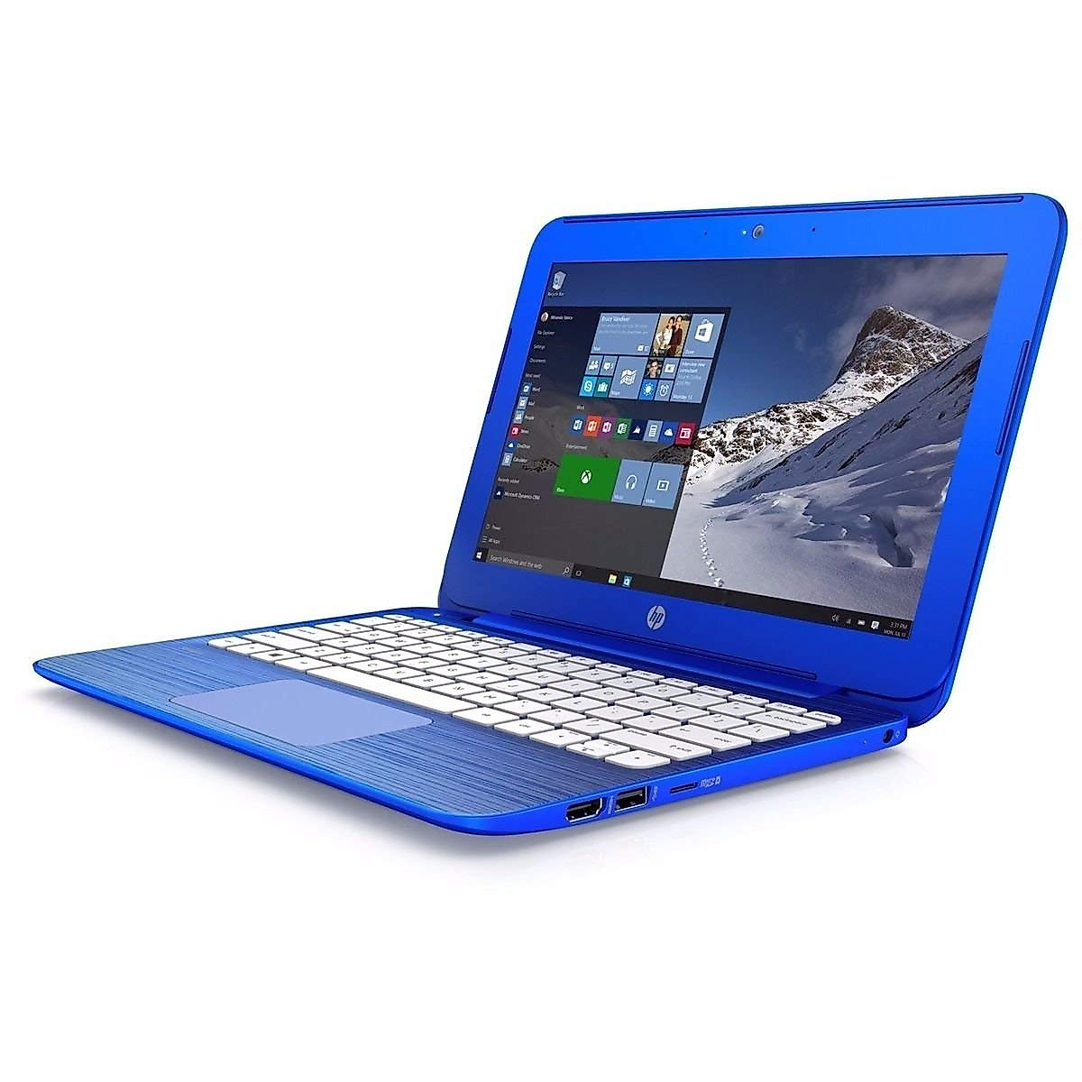 HP Stream 13-c291nr Signature Edition Laptop - 13.3" HD Display, Intel Celeron N3050, 2GB RAM, 32GB SSD, Windows 10, Office 365 Personal - Blue (Certified Refurbished)