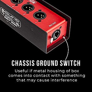 CAT Box MX - Male XLR Stage Box with Analog Audio Over Shielded CAT Cable. Send 4 Channels of Audio, DMX, Clear-Com or AES.