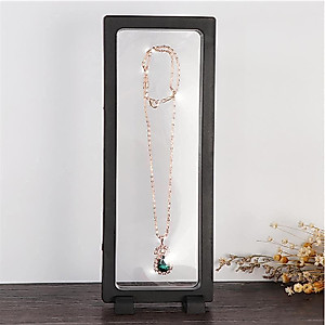 Dicunoy 6 PCS 3D Floating Display Case, Coins Display Stand Holder for Jewelry, Large Suspension Money Frame Box for Dollar Bill, Medallions, Fossils, Rocks, Stamps, 9" x 3.54" x 0.75"