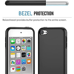 Personalized iPod Case for iPod Touch 5/6/7, Custom Photo iPod Cases Customized Gift for Birthday Xmas Valentines Friends Her Him, Protective iPod Touch 5/6/7 Black Case