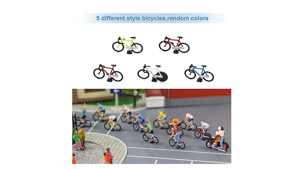 Evemodel P8722 HO Scale Cycling Figures & Bikes