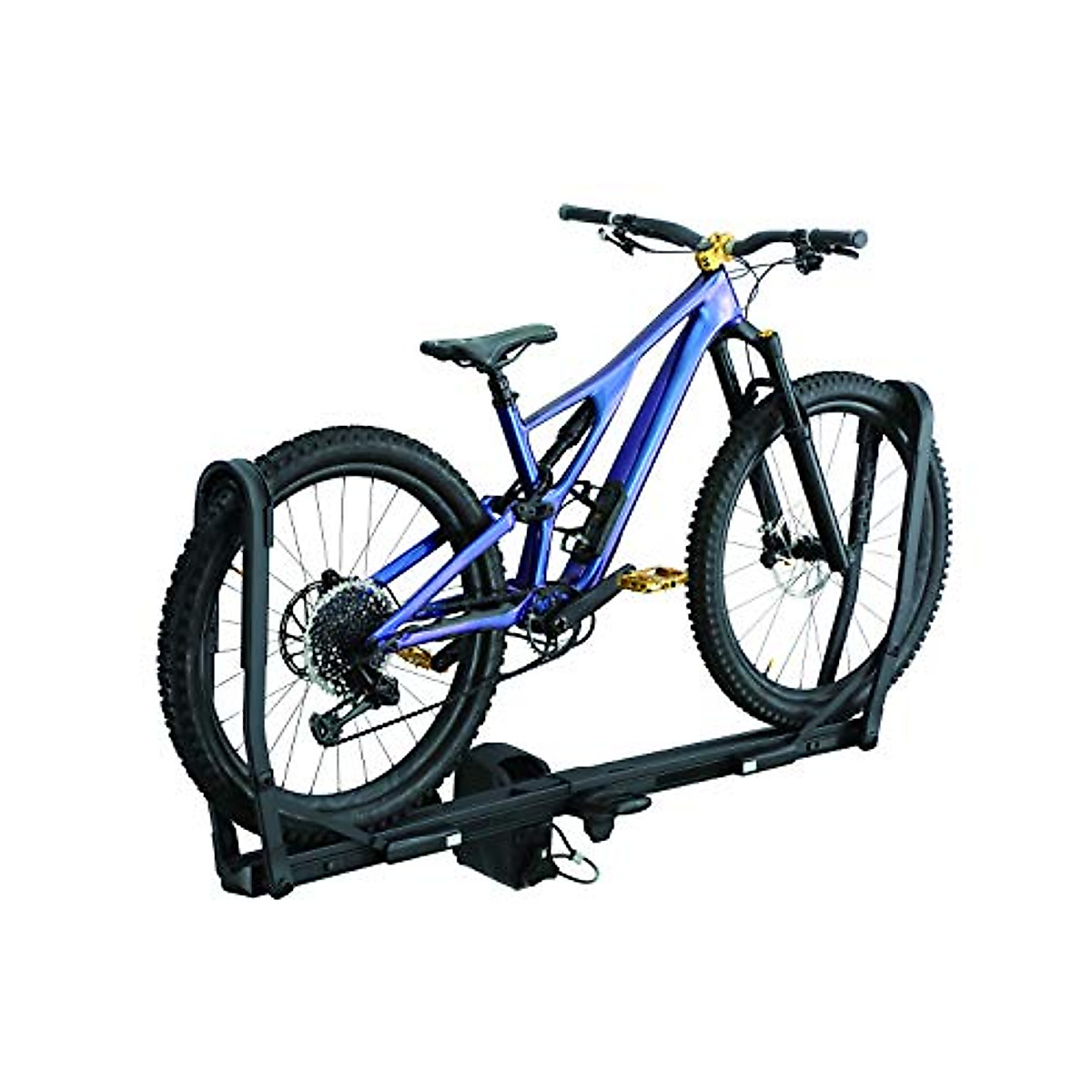 INNO INH110 Tire Hold Hitch Mount (1.25"/2") Platform Rack (1) Bike (E-Bike, Fat Tire, Full Suspension, Carbon Compatible)