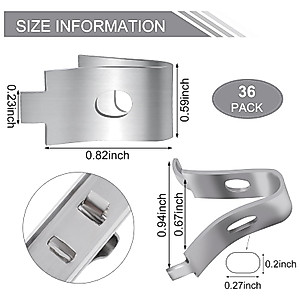 6 Pcs 36 Inch Shelf Pilaster and 36 Pcs Cabinet Shelf Clips Adjustable Shelf Rail Metal Mortise Mount Pilaster Strip Standard for Wall Bookcases Shelving System Closet Organization Storage (Silver)