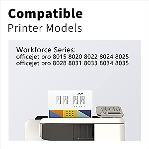 910 Ink Cartridge LemeroSuperx Remanufactured Ink Cartridge Replacement for HP 910 910XL 910 XL Ink Cartridges, for 8022 8025 8035 8028 8020 Combo Pack