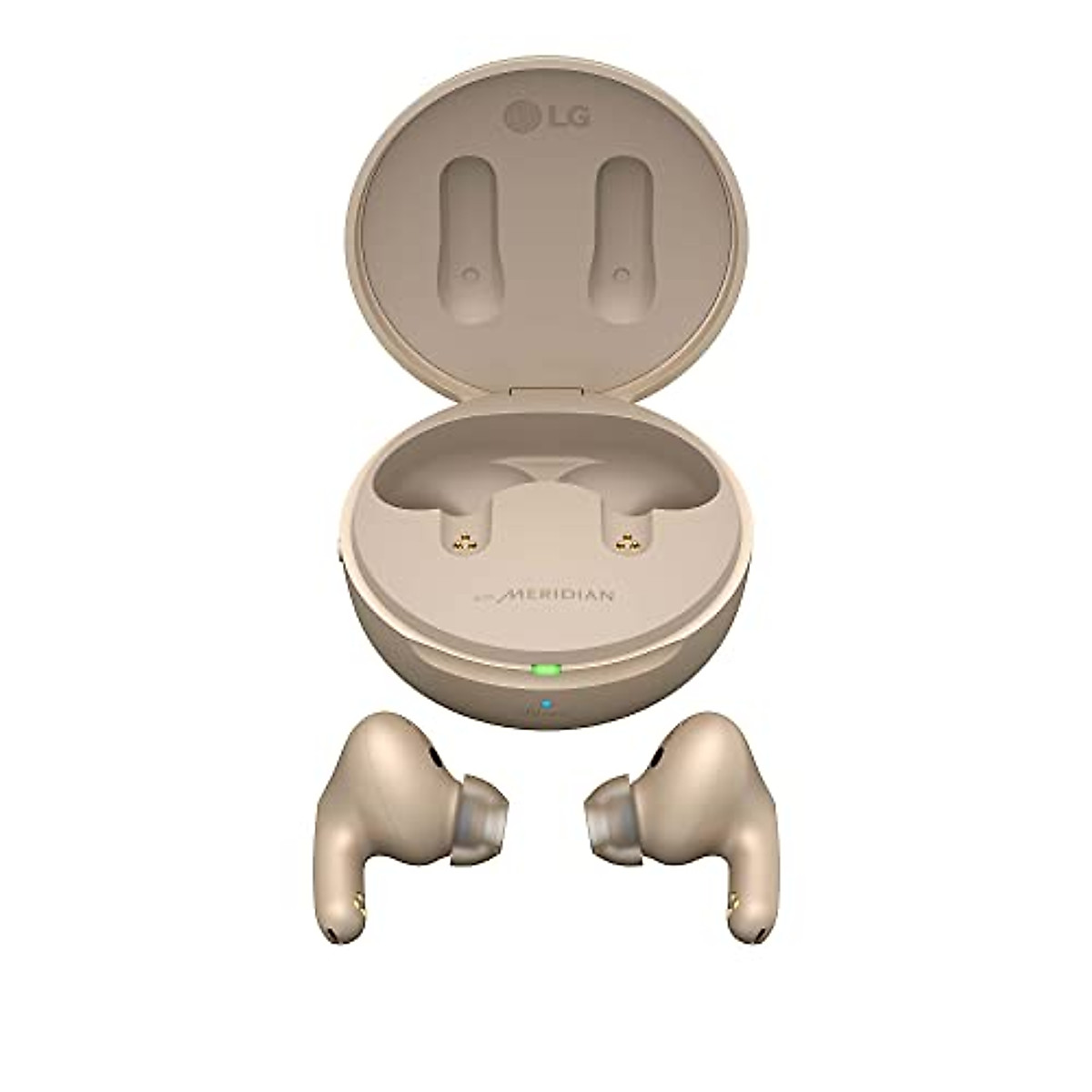 LG TONE Free True Wireless Bluetooth FP9E - Active Noise Cancelling Earbuds with UVnano Charging Case, Haze Gold