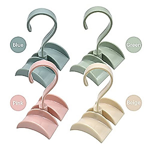 Closet Handbag Organizer 360 Degree Rotating Belt Scarf Tie Rack Holder Multi-Function Hook 4 Color