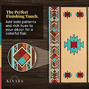 Kinara Carrizo Area Rug – Southwestern Native American Design – Beautiful and Unique Pattern – Fine Weaving and Quality Material for Everyday Use – Non-Skid – 3x2 feet