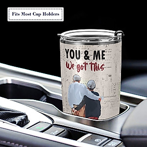 JUDIAN Gift For Husband From wife Valentines Day Gift for Husband Birthday Gift for Husband Wedding Gift Couple's mug 20oz Tumbler Travel Coffee Mug