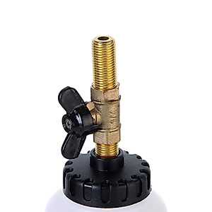 DASBET Pneumatic Brake Fluid Bleeder Tool with 4 Master Cylinder Adapters 90-120 PSI