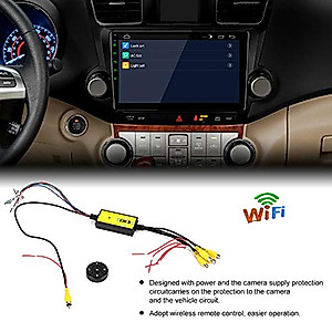 Video Switcher, Intelligent Car Video Switcher Converter 4 Input 1 Output Switch Video System Auto Parts Car Accessories