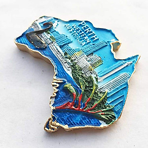 3D Perth Australia Refrigerator Magnet Travel Sticker Souvenirs Home & Kitchen Decoration Australia Fridge Magnet from China