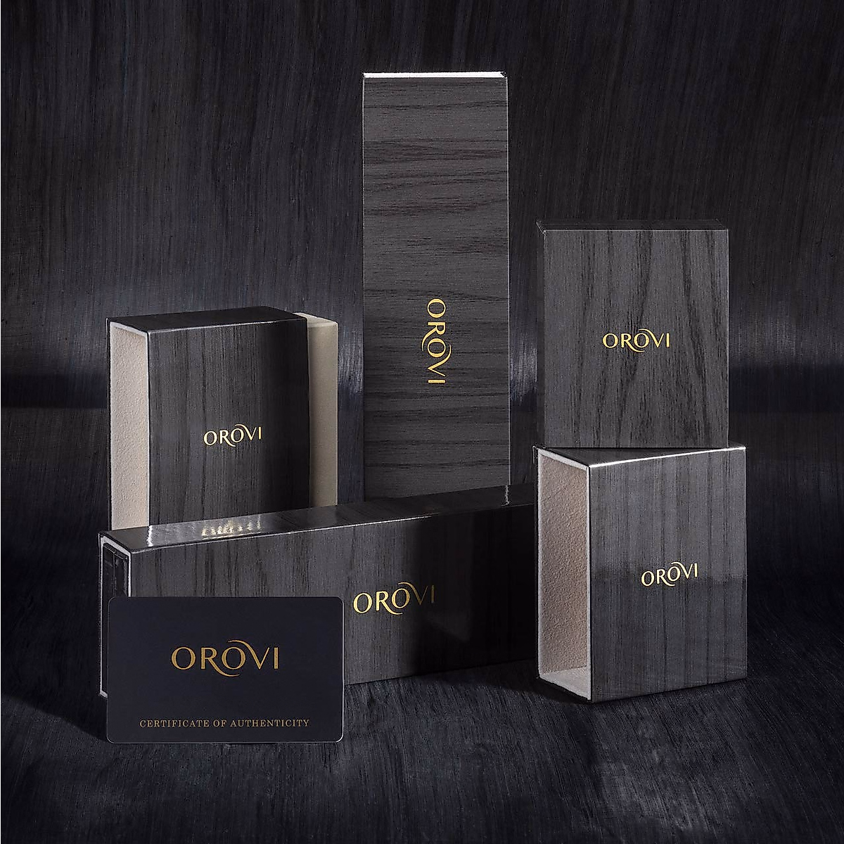 Orovi 0.07 Carat Diamond Hoop Earrings for Women - 14K Yellow Gold Earrings for Women - Elegant Timeless Womens Earrings Set - Small Hoop Earrings for Women - Jewelry for Women