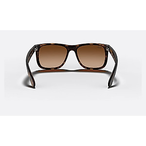 Ray-Ban RB4165 JUSTIN 710/13 55M Rubber Light Havana/Brown Gradient Square Sunglasses For Men For Women + BUNDLE with Designer iWear Eyewear Kit