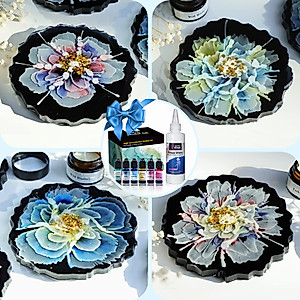 LET'S RESIN Ocean White Epoxy Resin Pigment 167g/5.89oz, High Concentrated Pigment Paste for Epoxy Resin & UV Resin, UV Resistant Opaque Pigment for Creates Cells & Lacing, 3D Flower Resin Coasters