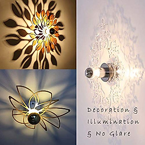 Half Chrome Light Bulb, Gold Tipped Light Bulb Dimmable, 6W (60 Watt Equivalent), A19 A Shape Decorative LED Bulbs, 2700K Warm White, Filament LED Edison Bulb, E26 Base, Pack of 4