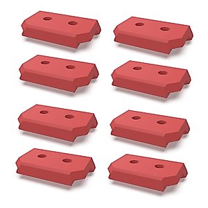 JILINWEI 8 Pcs Mounting Feet for Milwaukee Packout,Mounting Plate Feet Mount Adapter Compatible with Milwaukee Packout System,Red