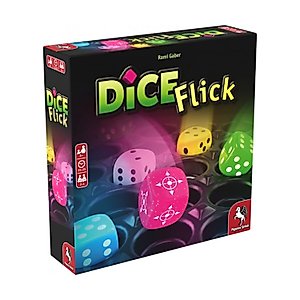 Dice Flick - Board Game by Pegasus Spiele 2-4 Players – Board Games for Family – 15-25 Minutes of Gameplay – Games for Family Game Night – Kids and Adults Ages 8+ - English Version