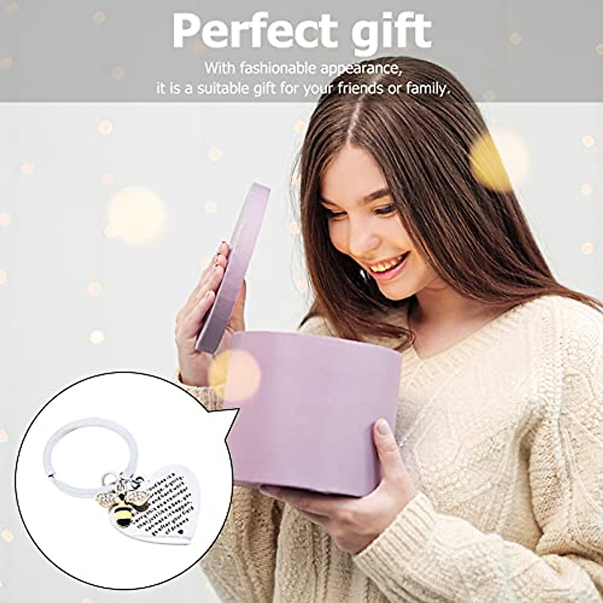 Kids Keychain Small Keychain Bag Pendant Decortive Key Ring Key Holder Stocking Stuffers