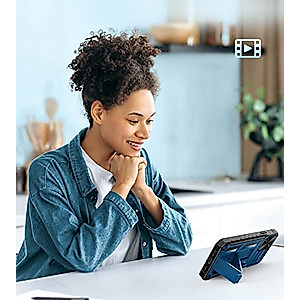 FNTCASE for iPhone 11 Pro-Max Case: Military Grade Drop & Shock Protection Cell Phone Cover with Kickstand & Slide | Rugged Protective Bumper Textured | Heavy Duty Protector(Blue)