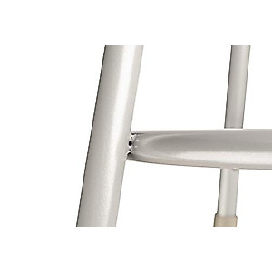 National Public Seating 6230-CN Steel Stool with 30" Hardboard Seat, Grey (Pack of 3)