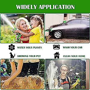 OODOSI Garden Hose Nozzle, Water Hose Nozzle Sprayer with 10 Adjustable Watering Spray Patterns for Watering, Cleaning, Car Washing, Pets Showering