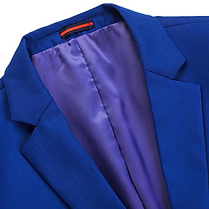 KUDORO Men's Sport Coats & Blazers Slim Fit Suit Jacket for Men Two Button Sport Coat for Wedding Casual RoyalBlue