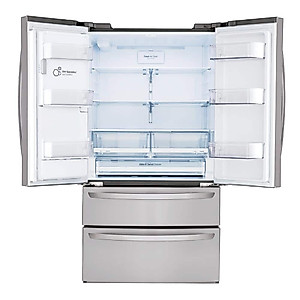 LG 28 cu.ft. Smart wi-fi Enabled French Door Refrigerator - 27.80 ft³ - 2X Freezer Drawer(s) - 18.60 ft³ Net Refrigerator Capacity - 9.20 ft³ Net Freezer Capacity - 724 kWh per Year - Smooth - LED