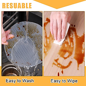 3 Rolls Shelf Liner Non Adhesive Cabinet Liners 18 Inch x 17 ft Refrigerator Liner EVA Kitchen Liner Washable Oil Proof for Kitchen Cabinet, Shelves, Refrigerator, Storage, Desks