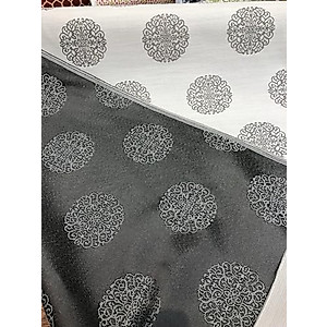 Moda Celtic Knot Silver Crown Jacquard Fabric by The Yard