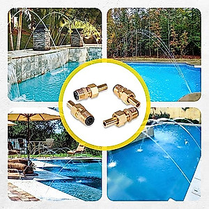 usvehj Swimming Pool Spa Brass Deck Jet Nozzle 590041 R0560400 Replacement for Zodiac Deck Jet Water Design-1/2 NPT (4-Pack)