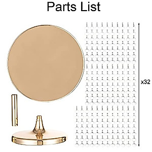 Inweder Tall Wedding Cake Stand - 12" Small Metal Cake Stand with Chandelier Crystal, Gold Mini Cake Pedestal Stand Cake Plate, Cake Stands for Dessert Table, Wedding, Party, Event, Home Decor