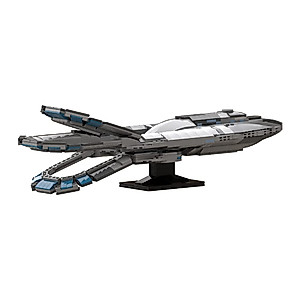 757 Pieces USS Orville ECV-197 Spaceship Building Blocks; The Orville Model Planetary Union Cruiser Building Set, Spacecraft USS Orville Ship Building Kit, Educational Learning Construction Toys Set