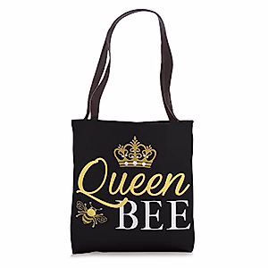 Queen Bee Graphic Beekeeper Hive Beekeping Honey Bee Lover Tote Bag