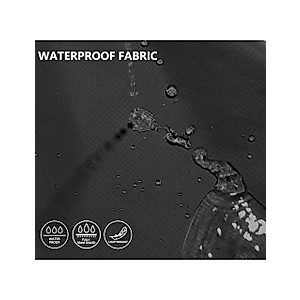 Little Donkey Andy Men's Waterproof Rain Pants Windproof Overpants Lightweight Outdoor Trousers for Hiking Golf Fishing Black XL