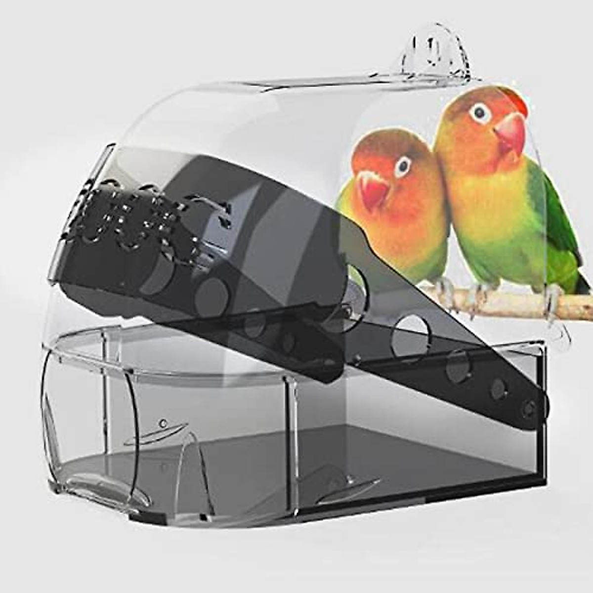 ＫＬＫＣＭＳ Bird Hanging Cage Feeder Bathing Tub for Parrots Pet Canary Accessories