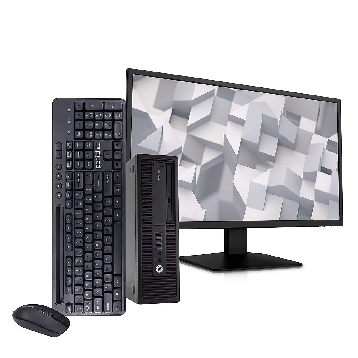 HP EliteDesk 800G2 Desktop Computer PC, Intel Quad-Core i5, 512GB SSD Storage, 16GB DDR4 RAM, Windows 10 Pro, DVD, WiFi, New 24in Monitor, Wireless Keyboard and Mouse (Renewed)