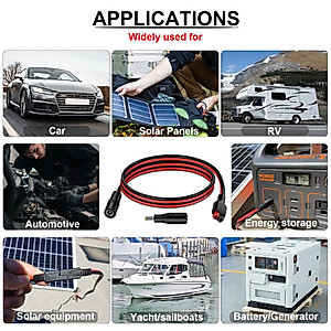 iGreely DC 5.5mm x 2.1mm Power Female Plug Cable with DC 8mm Adapter for Portable Generator 14 AWG Wire 3.3ft/1m