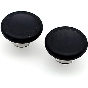 PEGLY 2 Pack Replacement Taller Concave Magnetic Analog Thumbstick Set Compatible with Xbox One Elite 2 Controller Classic Thumbsticks Black