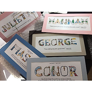 The Christian Alphabet Personalized Baptism gifts for boys 10x20 inches matted print optional frame custom baptism gift for baby boys