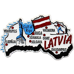 Latvia - Country Magnet