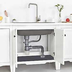 Kitchen Shelf Liner Drawer Liners, Non-Adhesive Refrigerator Liners Waterproof Fridge Mats with Strong Durable Kitchen Cabinets Mat for Drawers, Shelves, Pantry