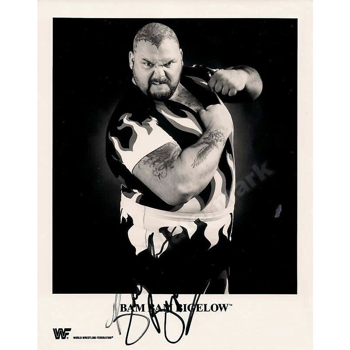 Bam Bam Bigelow Signed Autograph Photo REPRINT RP - Photo Art Print by PHOTOOH! (8 X 10 GLOSSY PRINTS)