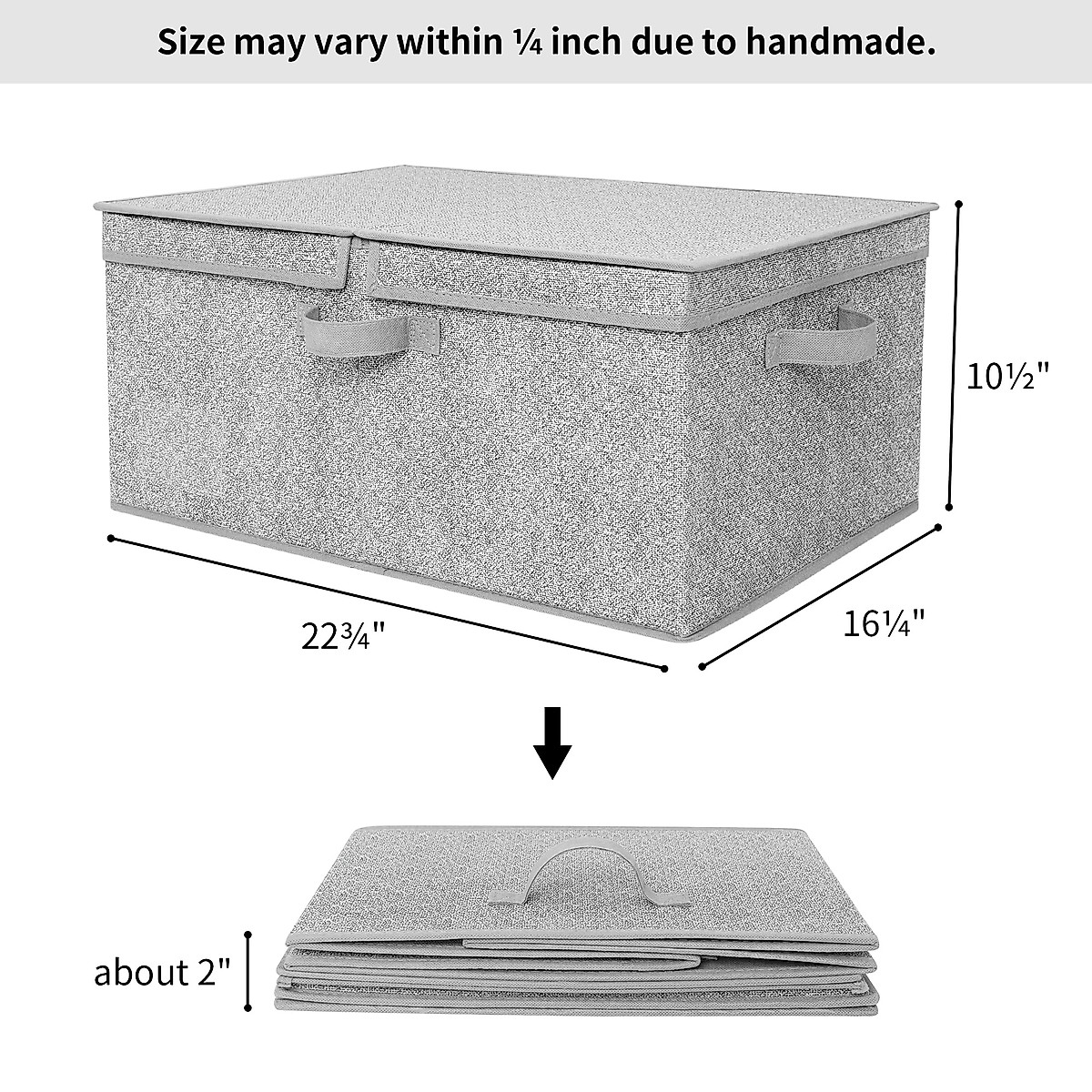 GRANNY SAYS Bundle of 3-Pack Trapezoid Storage Bins & 1-Pack Extra Large Rectangle Storage Bin