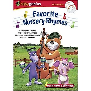 Baby Genius Favorite Nursery Rhymes w/bonus Music CD