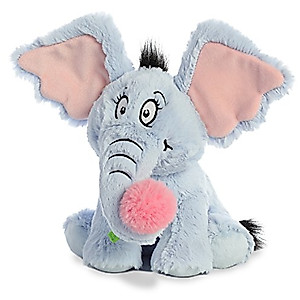 Aurora® Whimsical Dr. Seuss™ Horton Stuffed Animal - Magical Storytelling - Officially Licensed - Blue 12 Inches