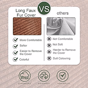 HIGOGOGO Wedge Headboard Pillow, Bed Rest Reading Pillow, Backrest Positioning Support Bolster Cushion with Removable Cover,Queen 60X20.4X8.4,Coffee