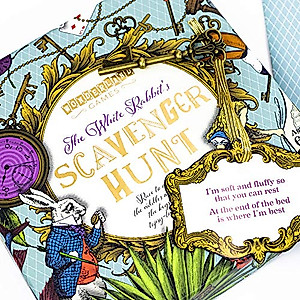 The White Rabbit's Scavenger Hunt by Professor Puzzle. - Alice in Wonderland Themed Treasure Hunt for The Whole Family.
